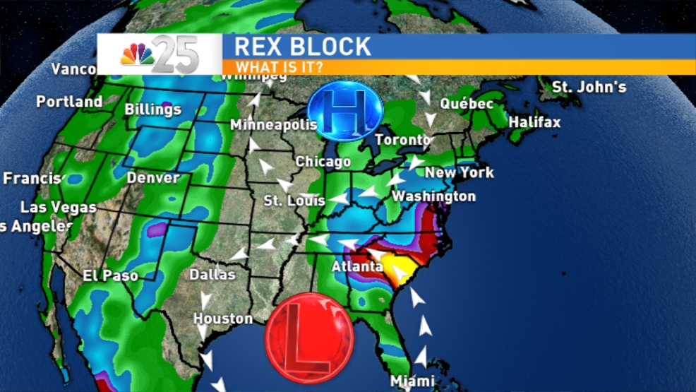 Rex Block brings east coast rain and flooding: What is it? | WEYI